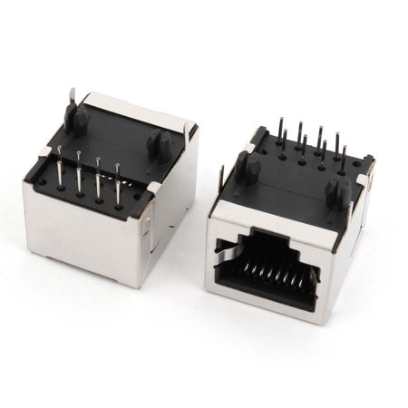 RJ45 8P8C Female PCB Mounting Modular Jack Ethernet Network Connector